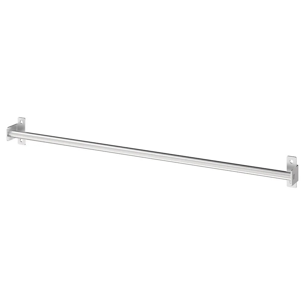 IKEA Рейлинг для кухни, ванной 56 см х 1.3 см х 1.6 см 1 шт нержавеющая сталь серый металлик