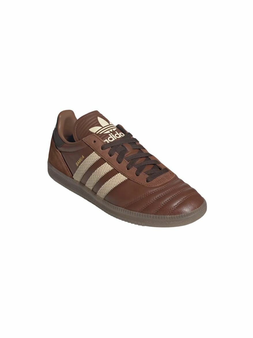 Кроссовки adidas Samba JP, полнота F (EU)/ на среднюю стопу, размер 10 UK, коричневый — фото 1