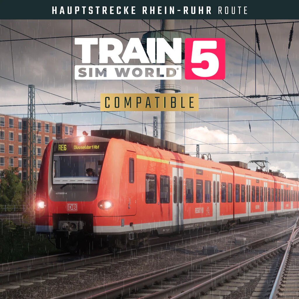 Дополнение Train Sim World 5: Hauptstrecke Rhein-Ruhr, цифровое издание PlayStation 4 и PlayStation 5, регион Турция / код пополнения баланса
