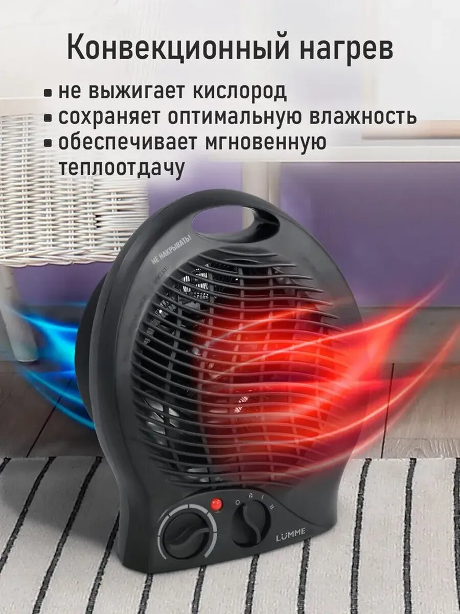 Обогреватель для дома тепловентилятор, 2400 Вт — фото 1