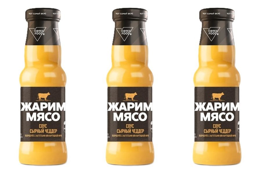 Жарим мясо Соус сырный Чеддер, 250 г, 3 шт