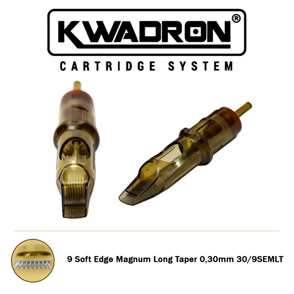 KWADRON 30/9SEMLT картриджи (модули) для тату и перманента, 5 штук