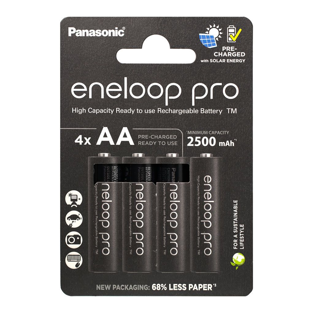 Аккумуляторы Eneloop Pro AA (BK-3HCDE/4BE), 4 шт