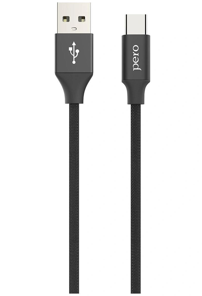 Кабель для смартфона, телефона Pero DC-02 Type-C 2А 1 м черный