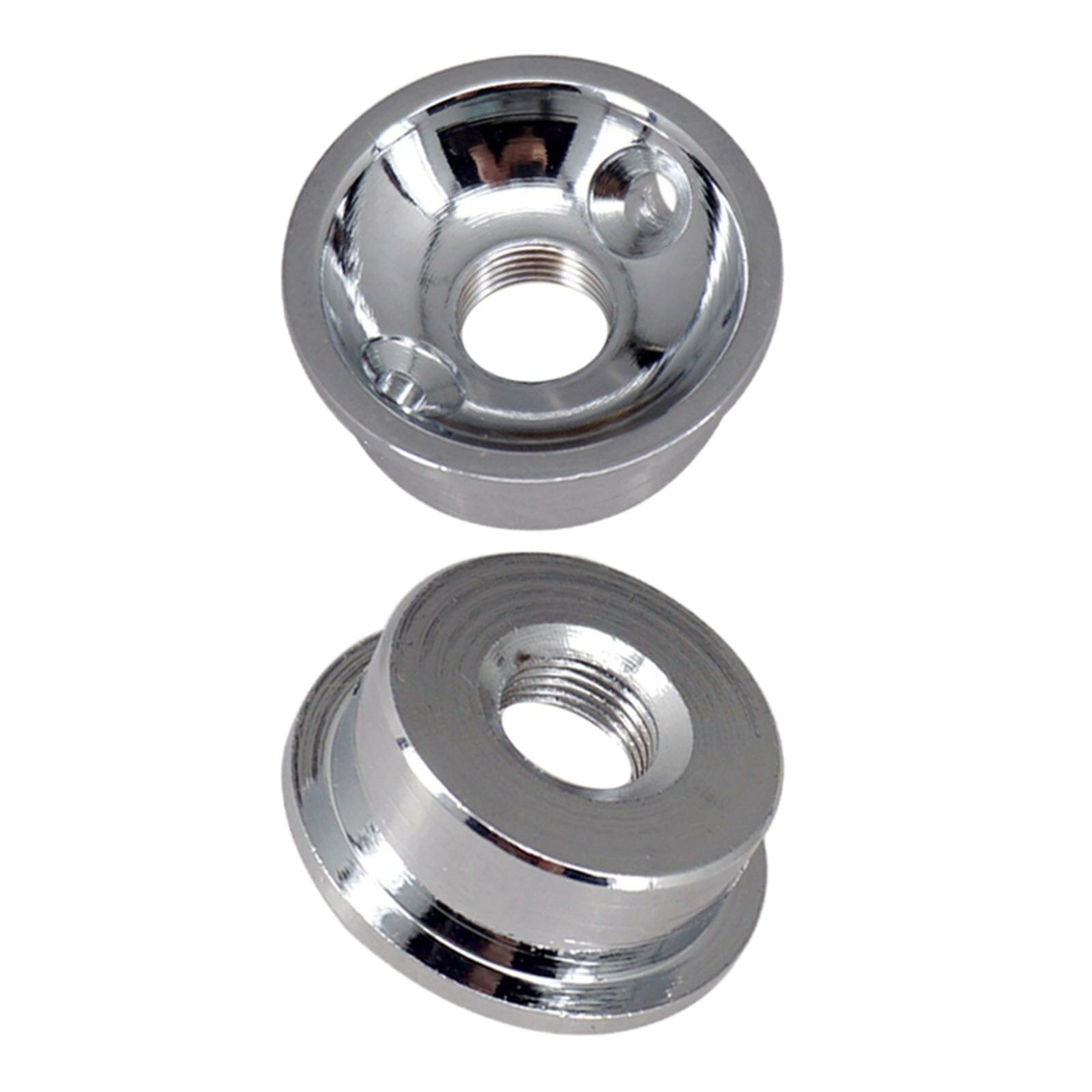 2 шт. разъема для электрогитары 1/4" Electrosocket Jack Plate для гитар типа TL, серебристый