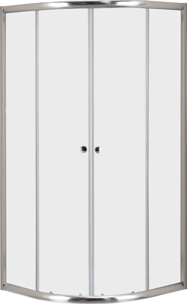 Душевой уголок Agger A01 080MCR/G без поддона, стеклянный, 80x80, с матовым стеклом, раздвижной, немецкий