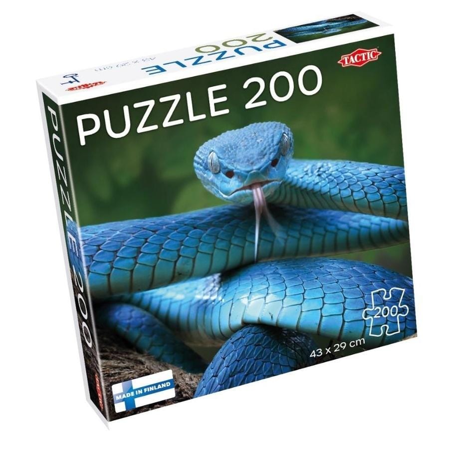 Пазл Tactic Blue Viper Snake, 200 элементов, 43x29 см