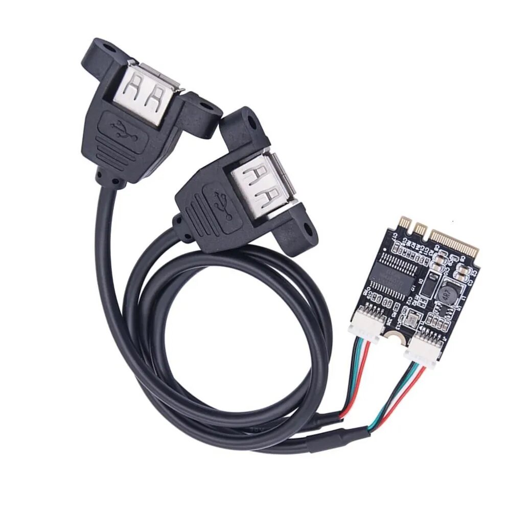 Кабель M.2 Wi-Fi KEY A+E два USB 2.0, - Набор 4