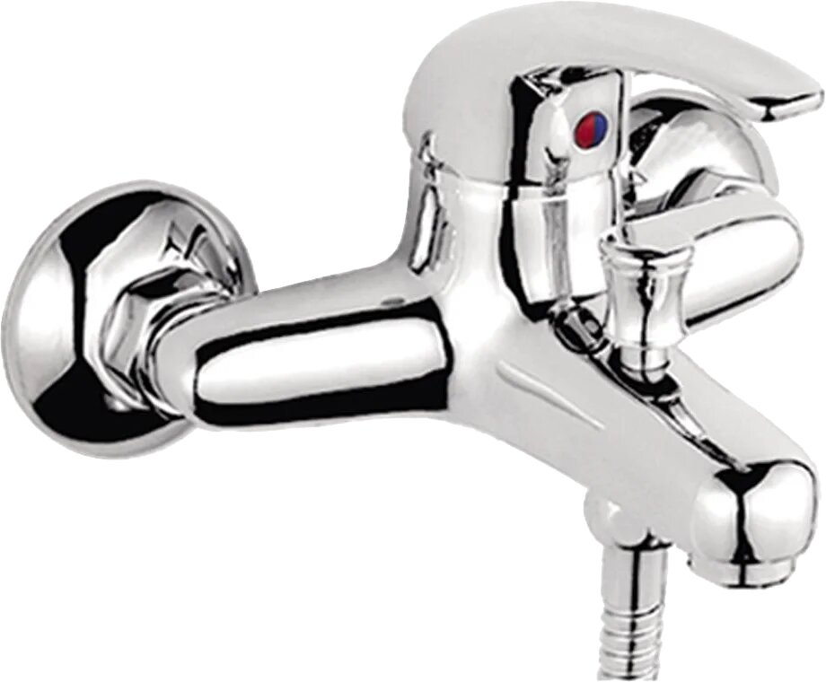 Смеситель для ванны с душем Ledeme H29-B L3029-B с душевым гарнитуром, настенный, однорычажный, хром, глянцевый, с керамическим картриджем