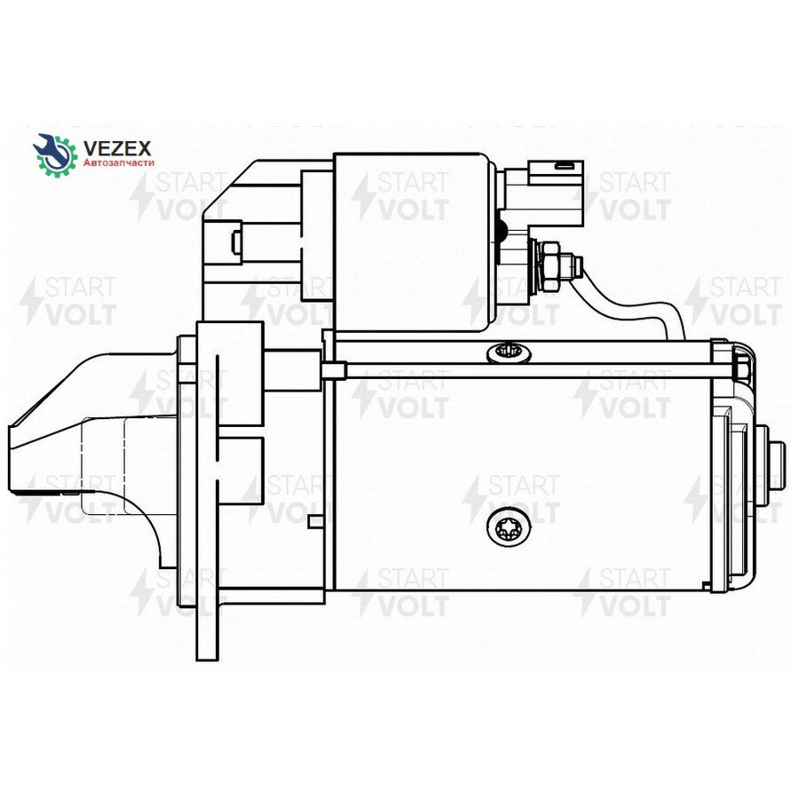 STARTVOLT LST 0595 Стартер для а/м Chevrolet Captiva C140 (10-)/Opel Antara (10-) 2.2D 1,8кВт (LSt 0595)