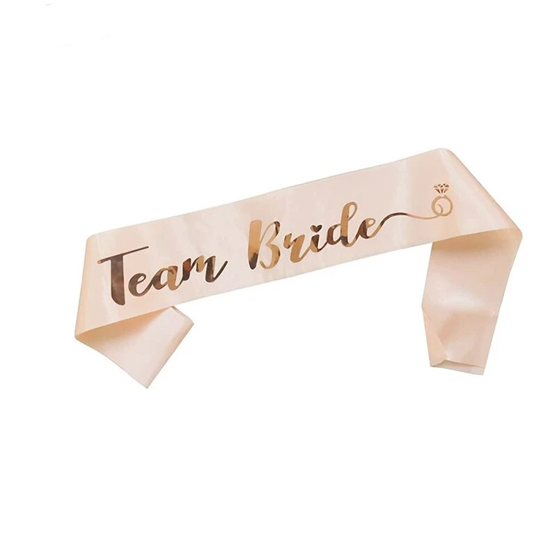 Пояс "Team Bride" бежевый, 1 шт