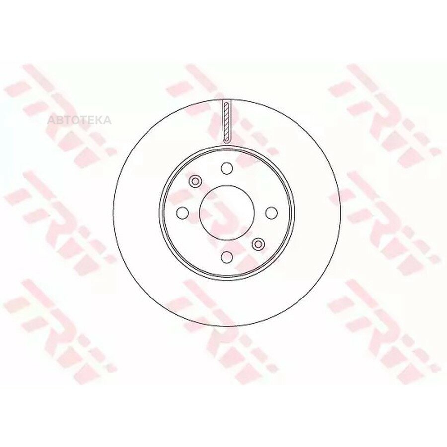 Диск тормозной HYUNDAI SOLARIS/KIA RIO IV 17- передний вент. D 256мм. TRW DF6794