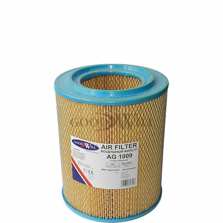 Фильтр воздушный ГАЗ 33083309. Тигр Садко Замляк Валдай GOODWILL AG1009