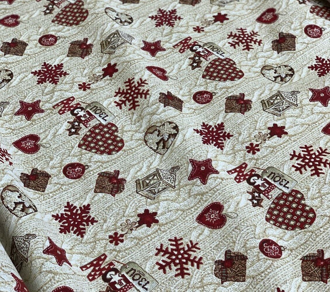 Гобеленовая ткань Le Gobelen "Зимнее вязание", 200x280см, отрез