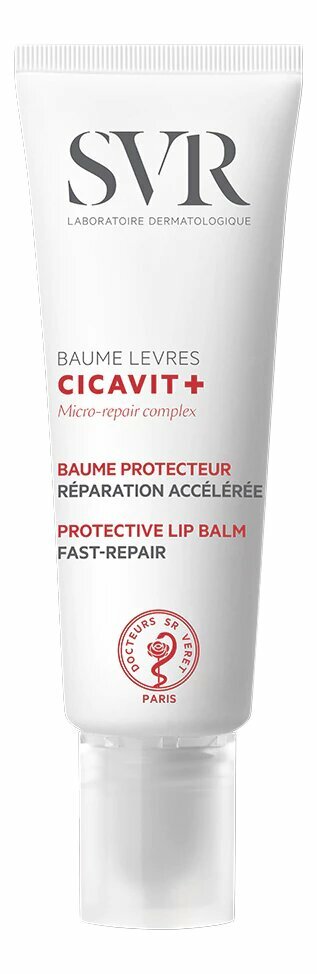 SVR Насыщенный бальзам для губ Cicavit+ Levres 10г, восстановление, увлажнение