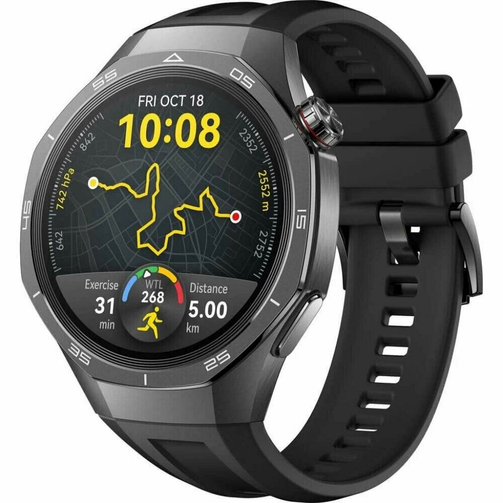 Умные часы Huawei Watch GT 5 Pro, 46mm, AMOLED, Black (VLI-B29)