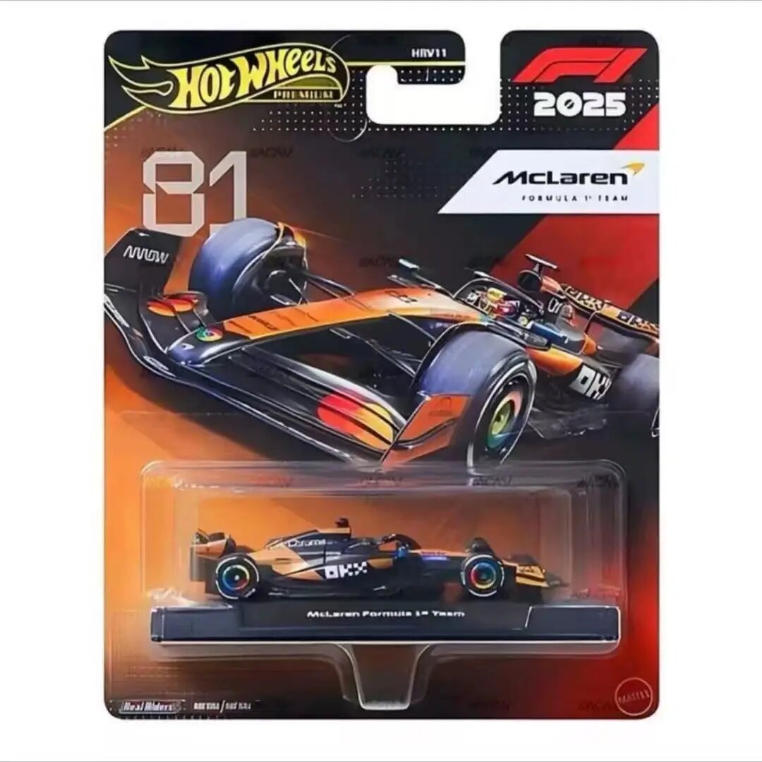 Коллекционная модель автомобиля Hot Wheels Gold Label Formula 1 Черный, J81-Mclaren