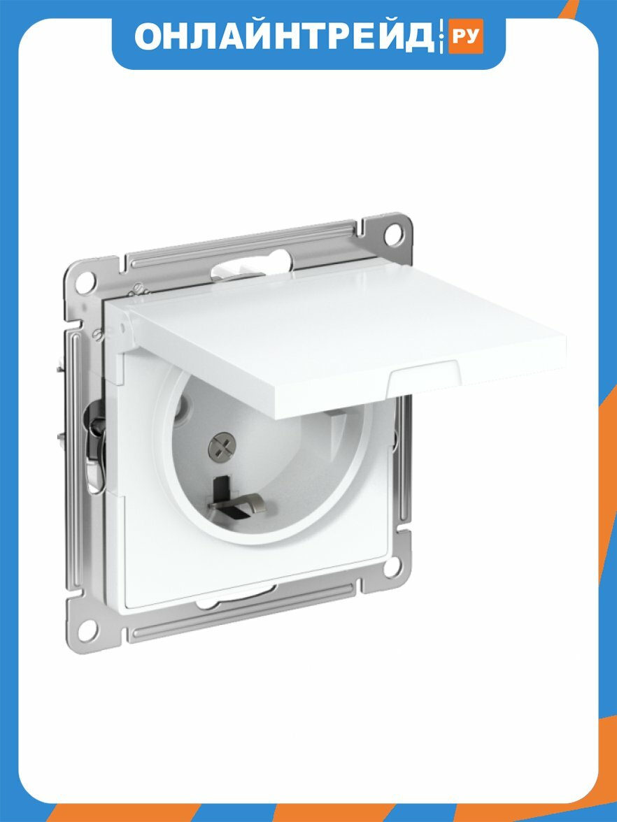 Розетка Systeme Electric (schneider Electric) SCHNEIDER ELECTRIC ATLASDESIGN 16А, IP20, механизм, белый ATN000146