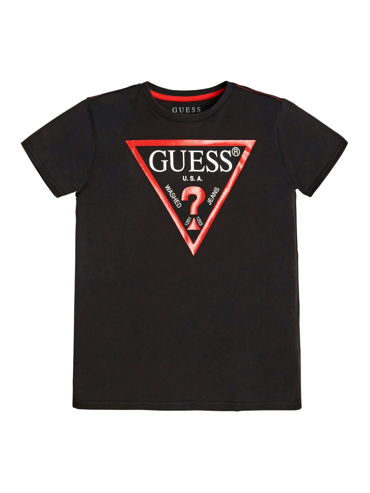 Футболка GUESS SS T-Shirt_Core, размер 10, черный — фото 1