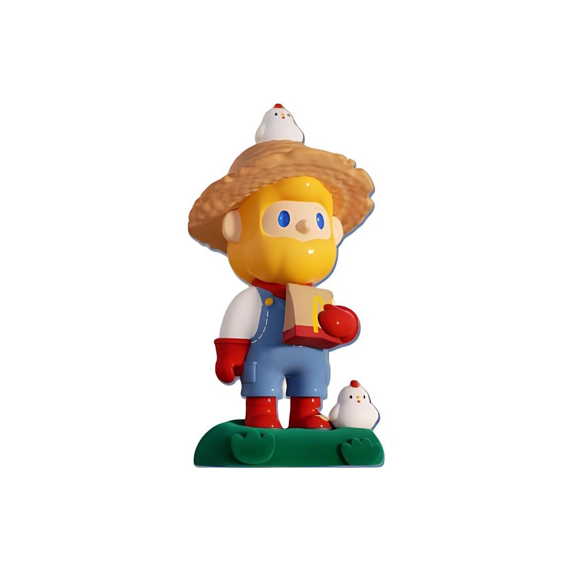 Игрушка унисекс FINDING UNICORN x McDonald's Farmer Bob Chicken Buddy Blister Pack 11.1 см 1429440694, Chicken Buddy BOB (Open-Bound)