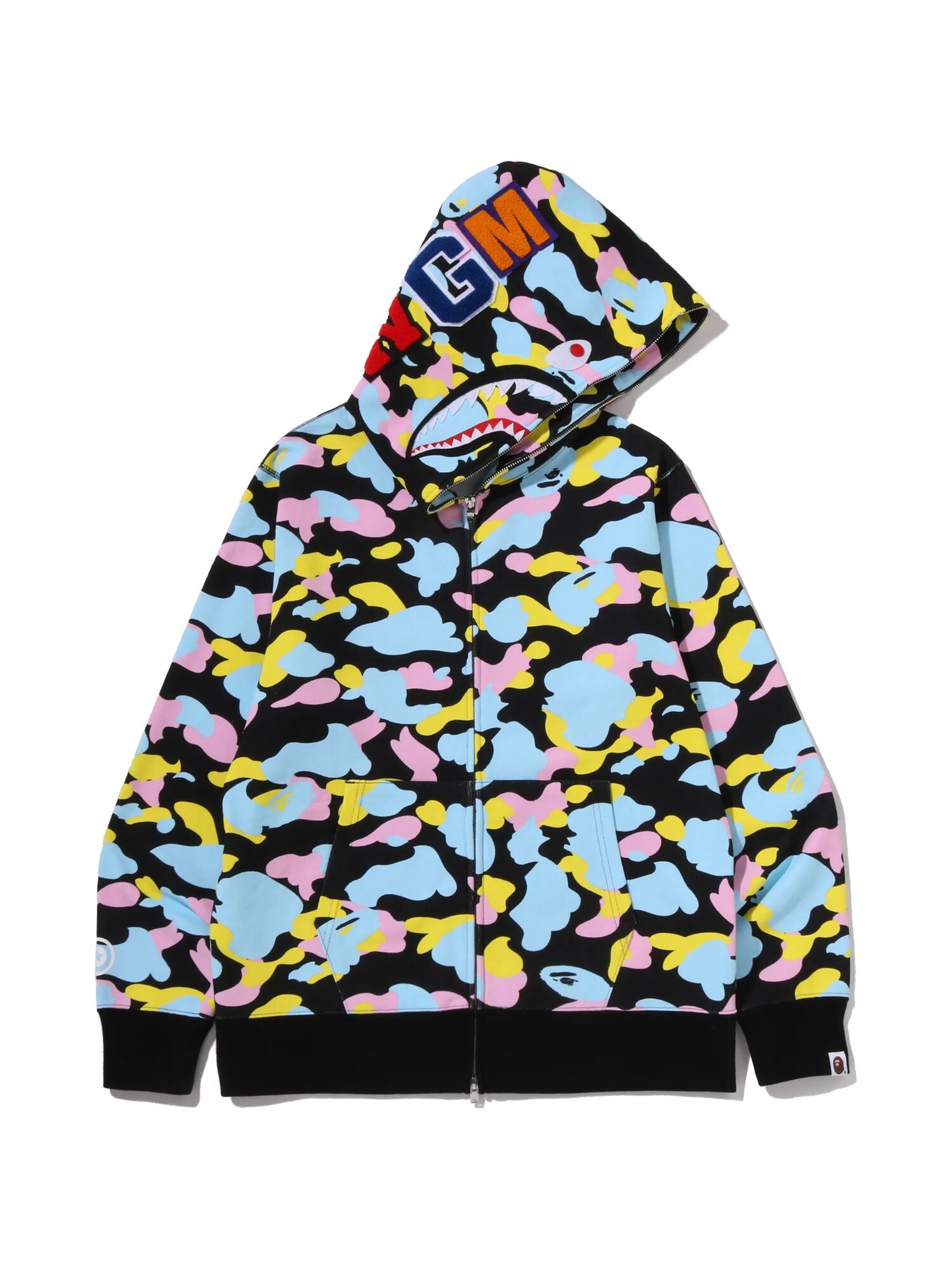 Худи A BATHING APE Shark Camo, размер 46 — фото 1