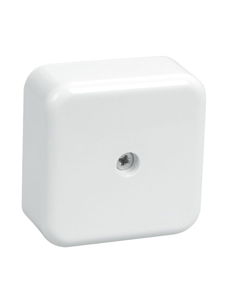 Коробка распаячная ОП 50х50х20 IP20 КМ41206-01 (4 клем. 3кв. мм) бел. IEK UKO10-050-050-020-K01