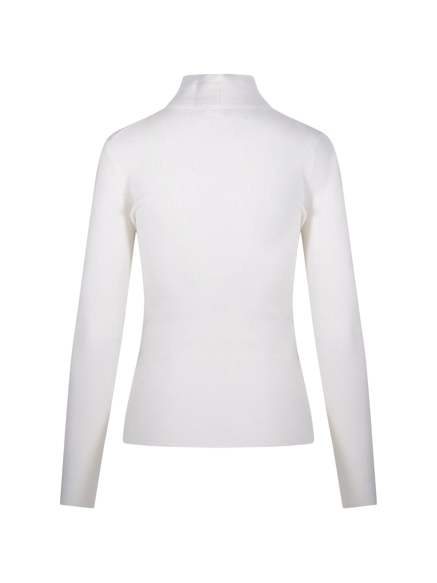 Свитер P.A.R.O.S.H. Ribbed-knit tie-neck sweater, размер 42, , бежевый/белый — фото 1