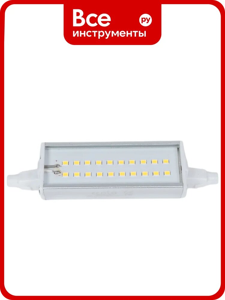 Светодиодная лампа Ecola Projector led lamp premium 14,0w, f118, 220v, r7s, 6500k, алюминиевый радиатор, 118x20x32 J7SD14ELC