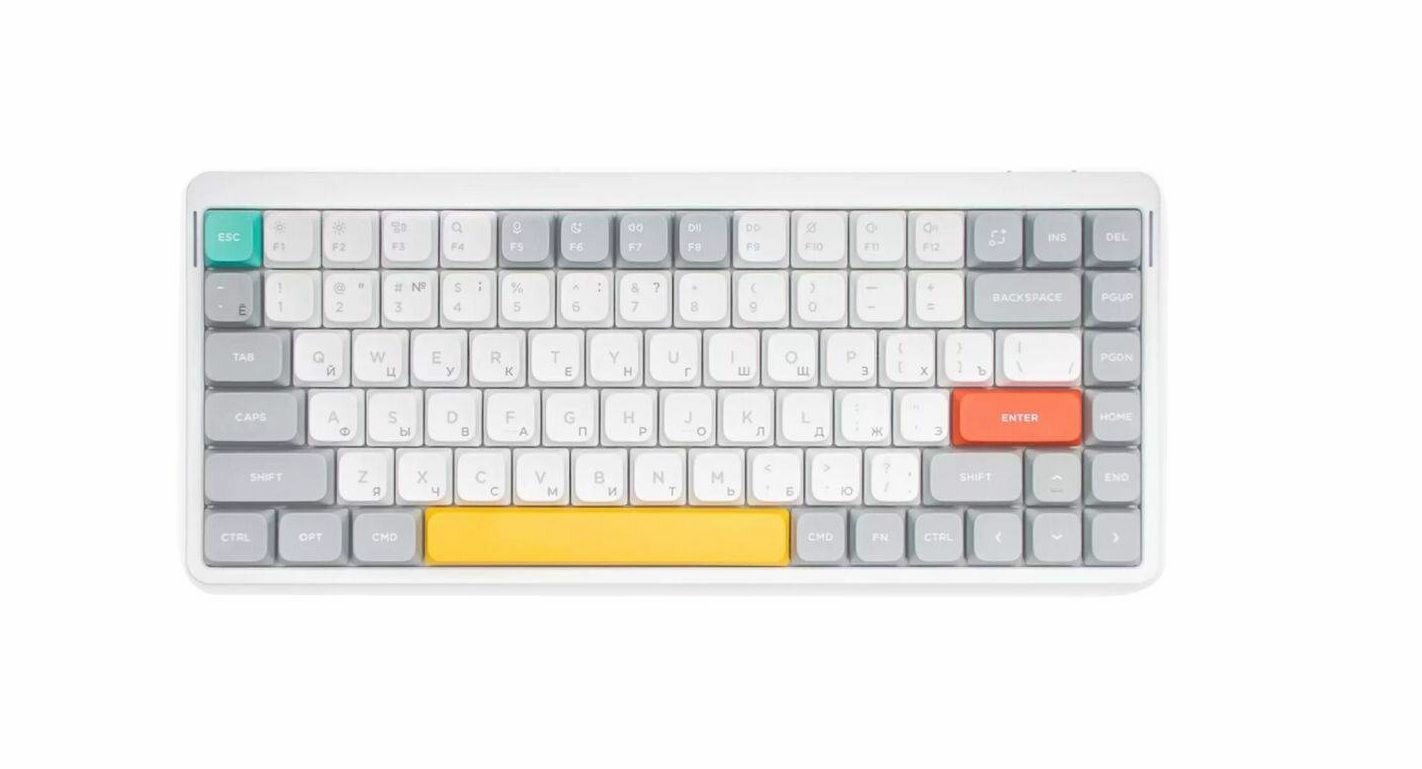 Клавиатура QMK Nuphy AIR75v2 Ionic White, Brown Switch (AIR75v2-IW-3)