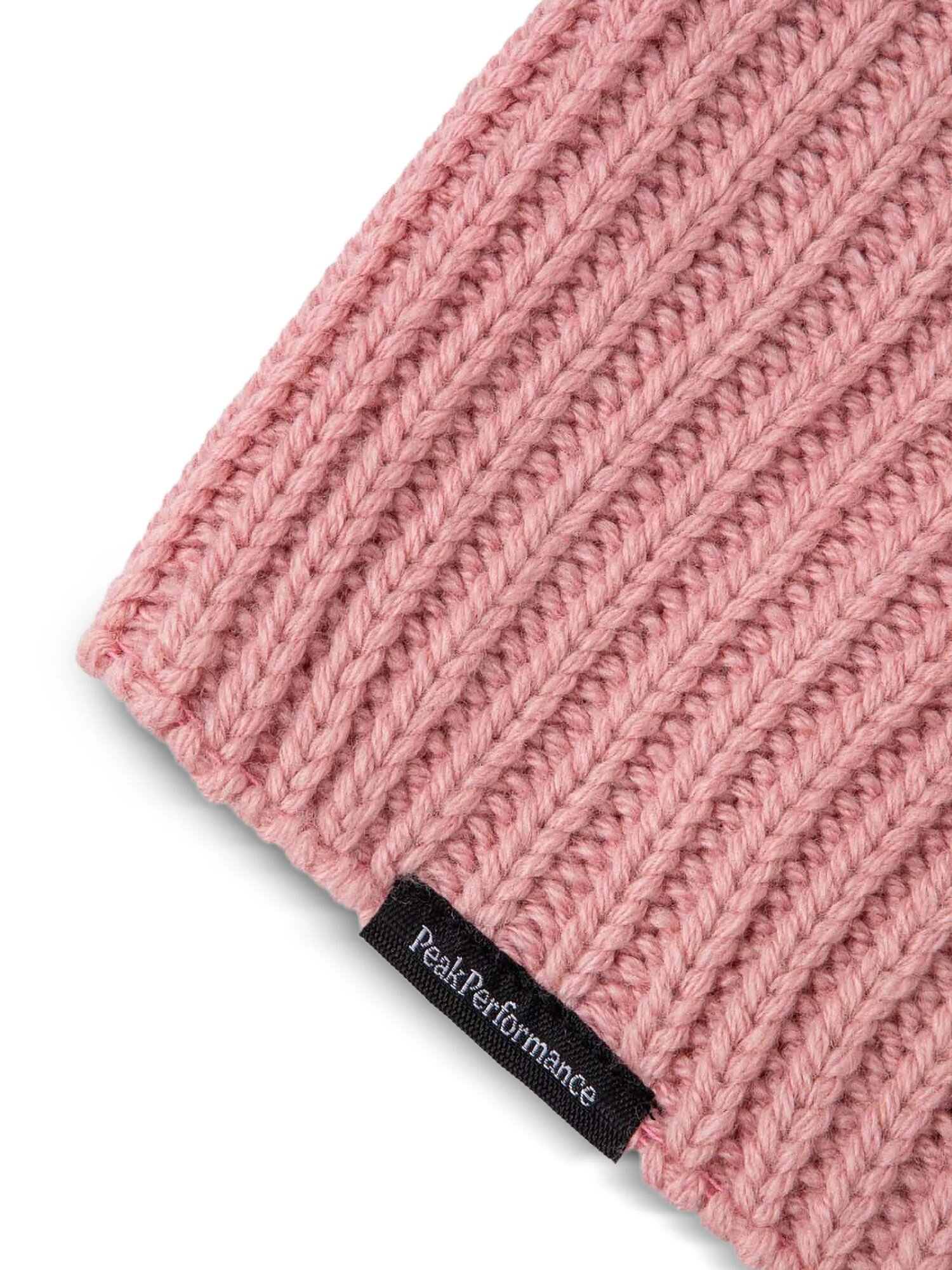 Шапка Peak Performance Ribbed-knit beanie hat для девочек, размер OneSize, coral pink — фото 1