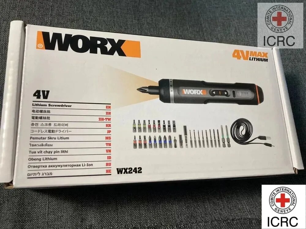 (WORX) Электрические винты с зарядкой для дома WX242 Беспроводные литиевые стартеры Электромеханическая партия WX242