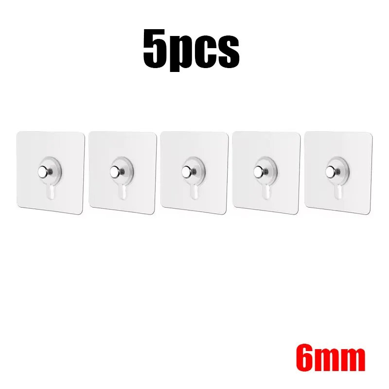 Клейкие крючки для картин без сверления 5pcs-6mm