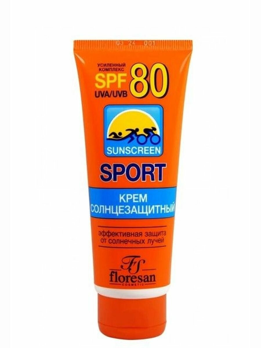 Крем солнцезащитный Floresan Sport SPF 80+ ,50 мл