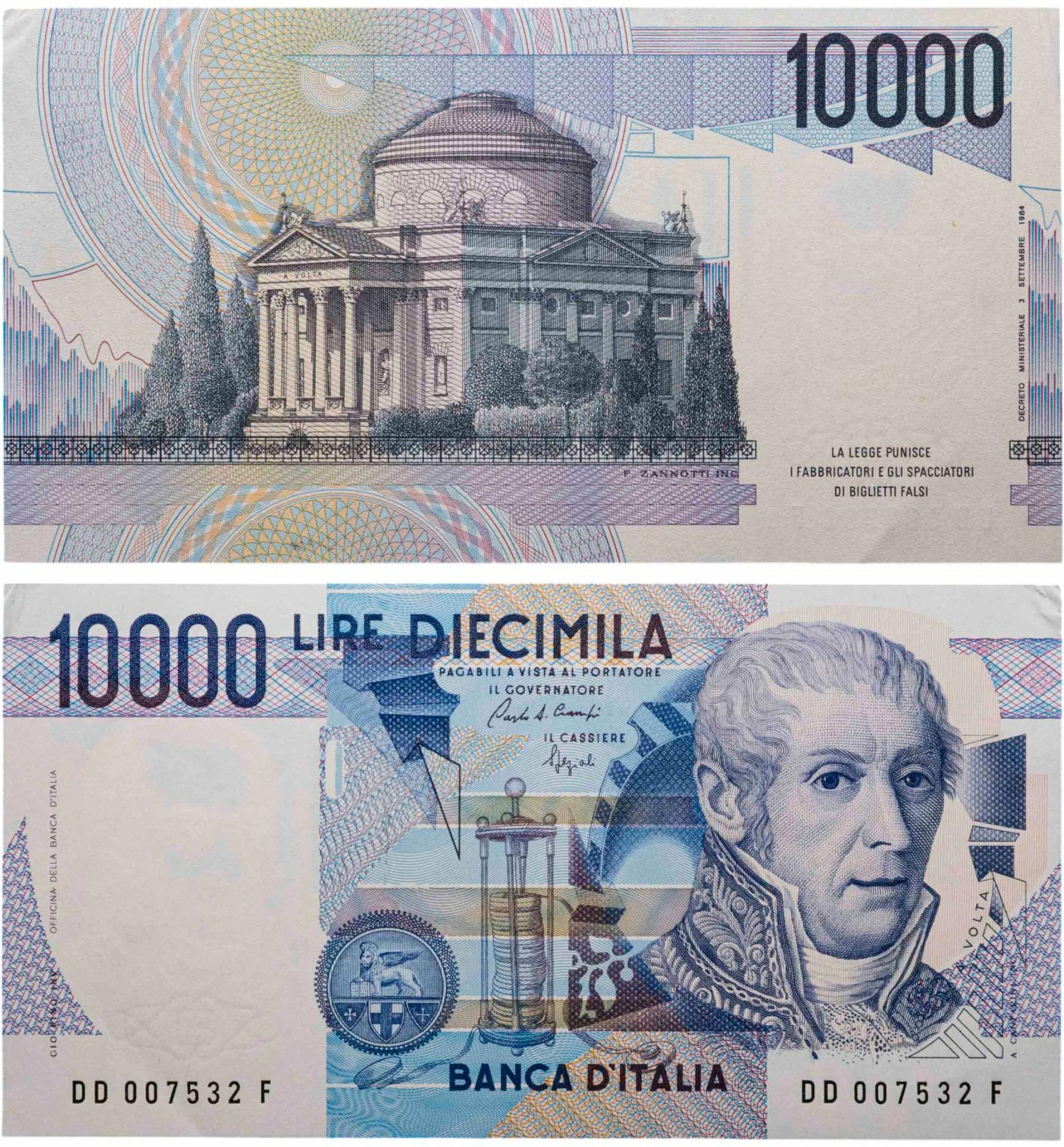 Италия 10000 лир 1984
