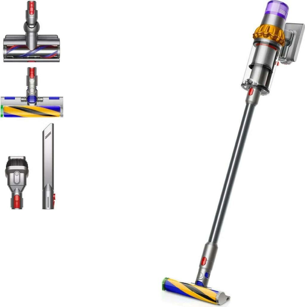 Пылесос Dyson V15 Detect Absolute SV47, Yellow / Nickel (Желтый/Никель)