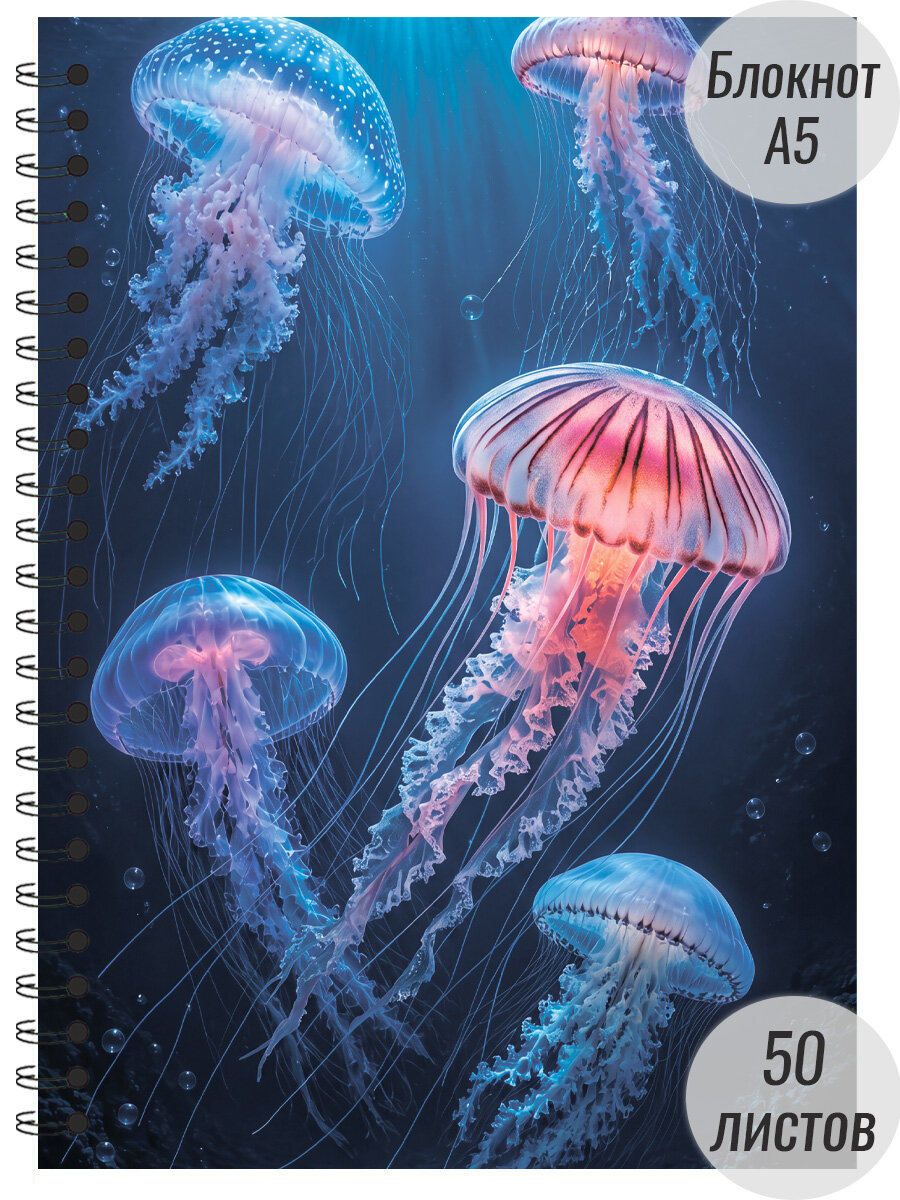 Блокнот Медузы, эстетика море, jellyfish
