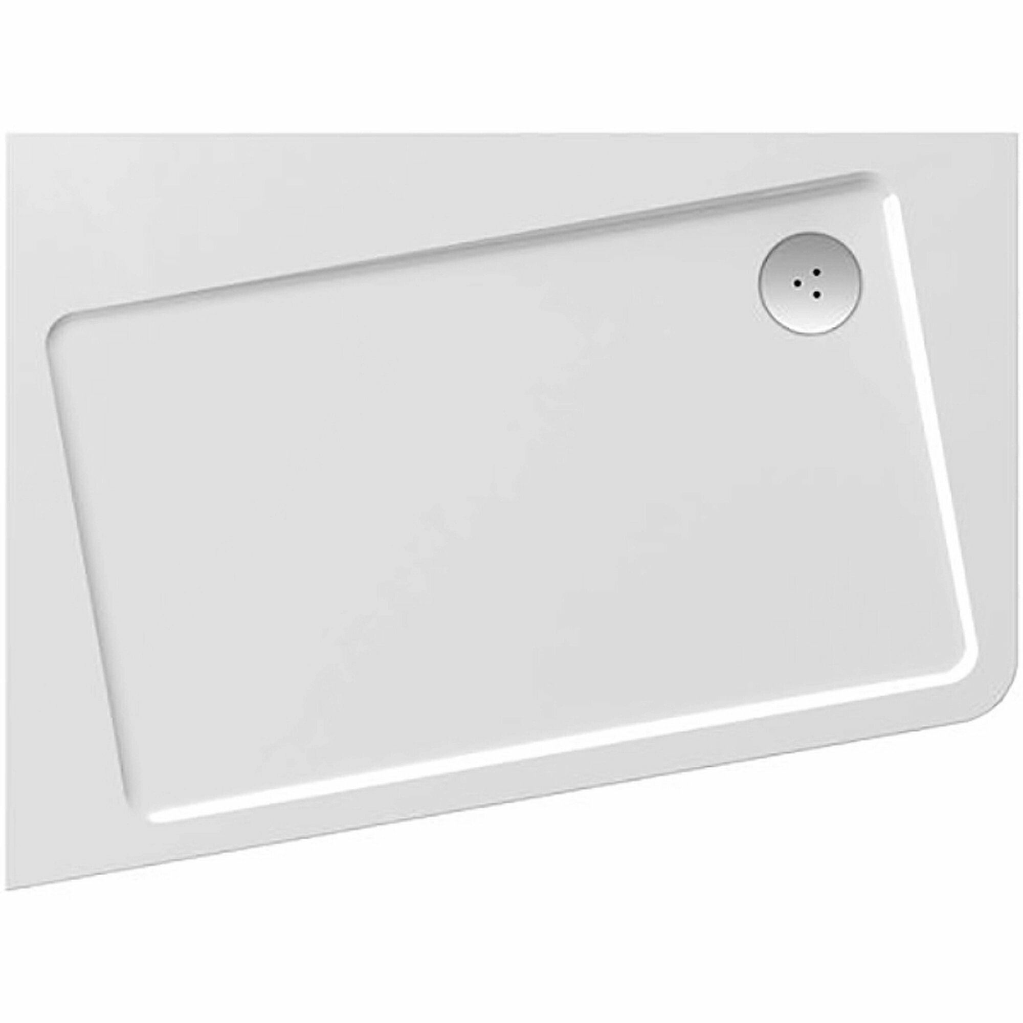 Душевой поддон из искусственного камня Ravak 10° Asymetric Pro 120×90 XA25G70101L белый
