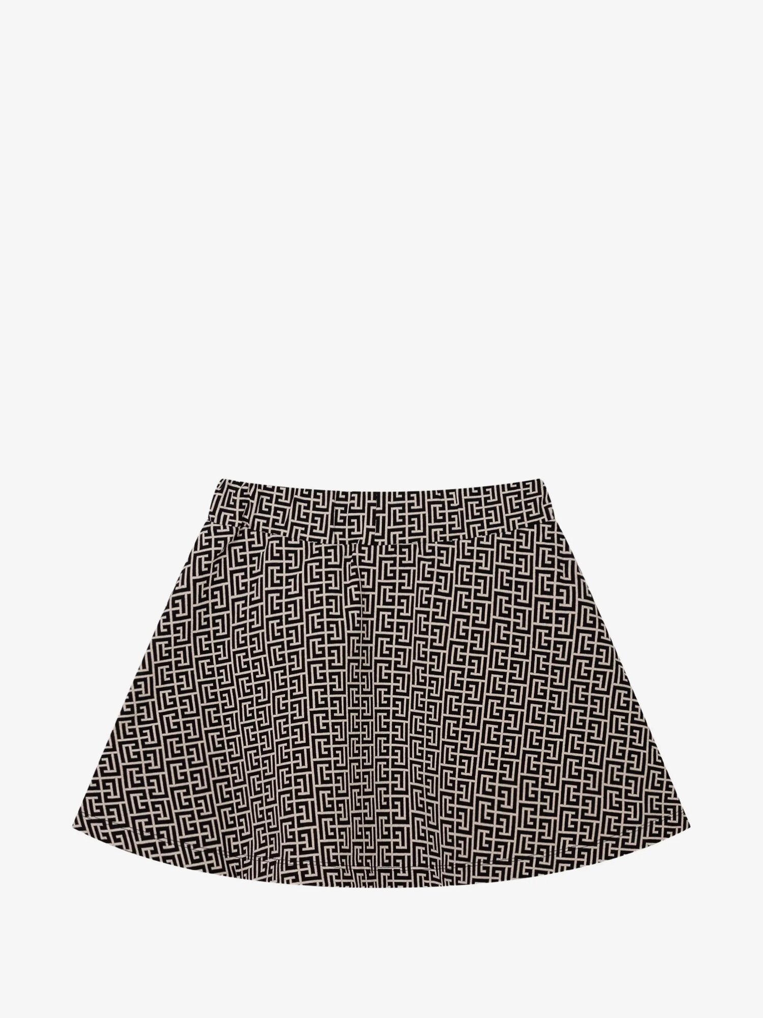 Юбка BALMAIN Monogram-print A-line skirt, размер 158 — фото 1