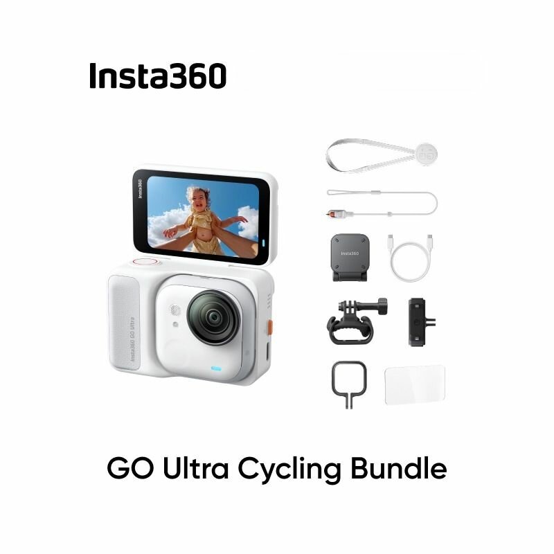 Insta360 GO Ultra Крошечная камера 4K с функцией громкой связи, легкая и портативная, длительное время автономной работы, водонепроницаемая