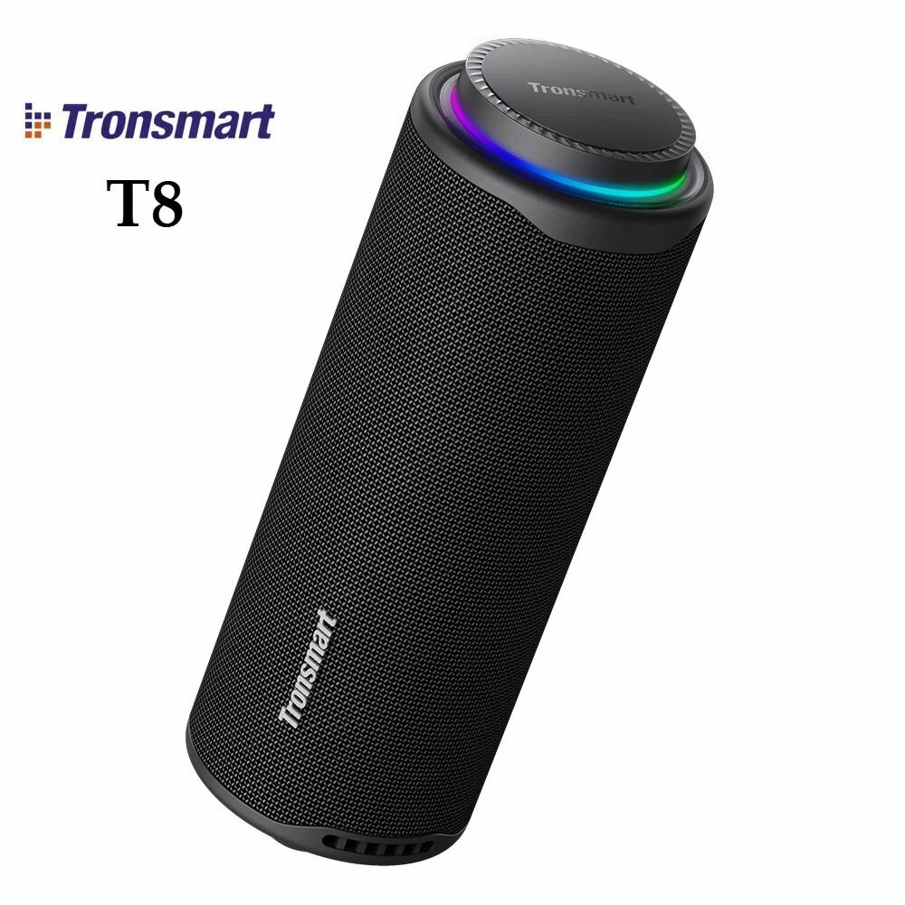 Tronsmart T8 Динамик Портативная колонка Bluetooth с глубокими басами, 40 Вт, звук на 360 градусов, Водонепроницаемость IPX7