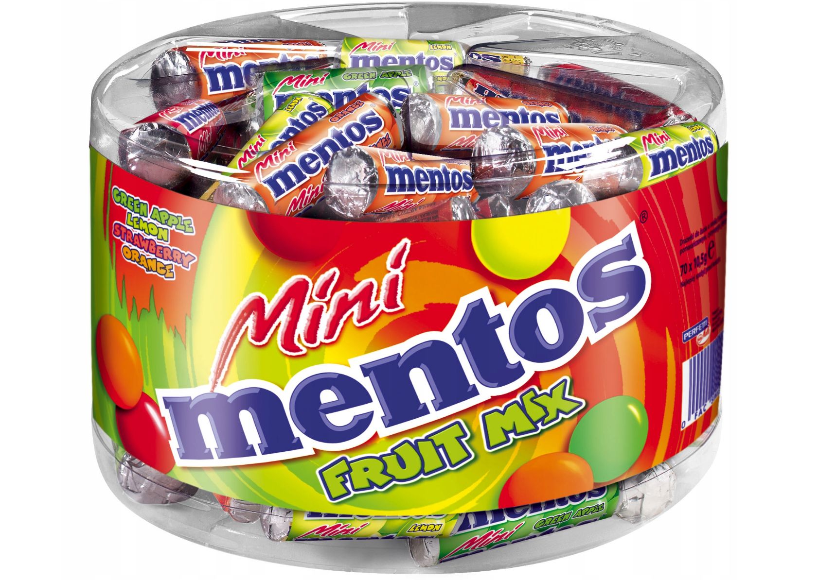 Жевательные конфеты Mentos Mini фруктовый микс, 70х10.5 г - 5908227101751
