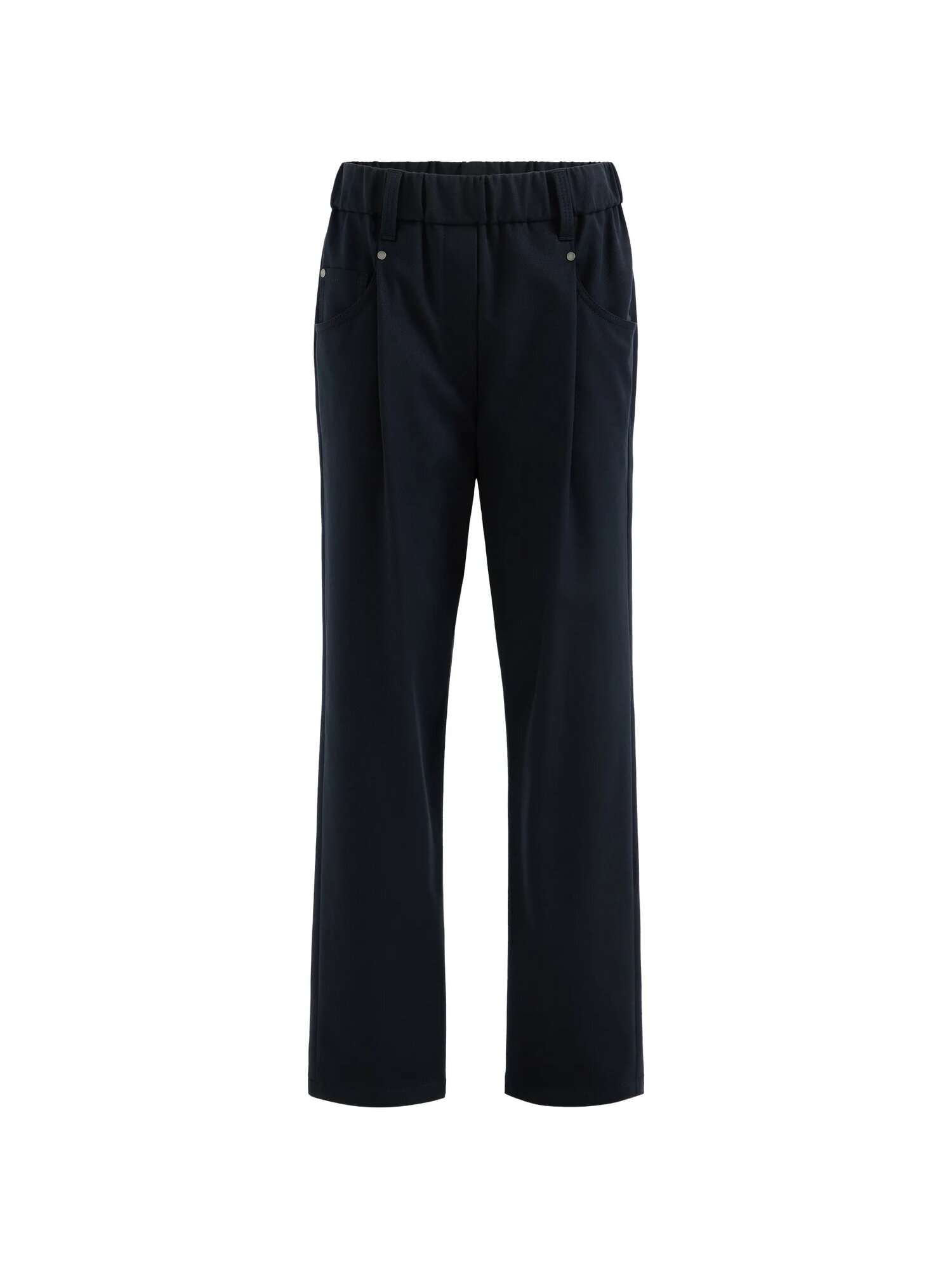 Брюки Stretch cotton cover baggy pull-on trousers with shiny bartack