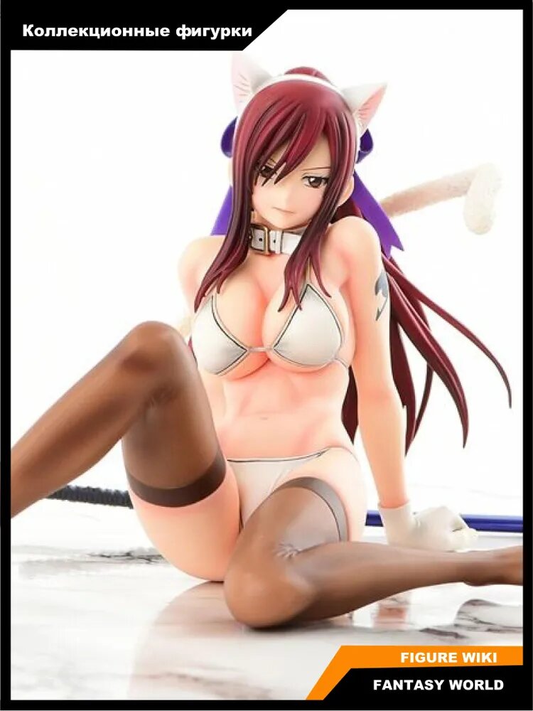 Фигурка Хвост Феи , Эрза Скарлет ORCATOYS / Fairy Tail Erza Scarlet White Cat Gravure_Style Figure