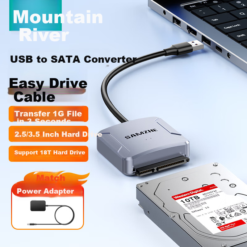 SAMZHE USB 3.0 к SATA преобразователь кабеля для 2.5/3.5 дюймовых жестких дисков передача данных совместимость с