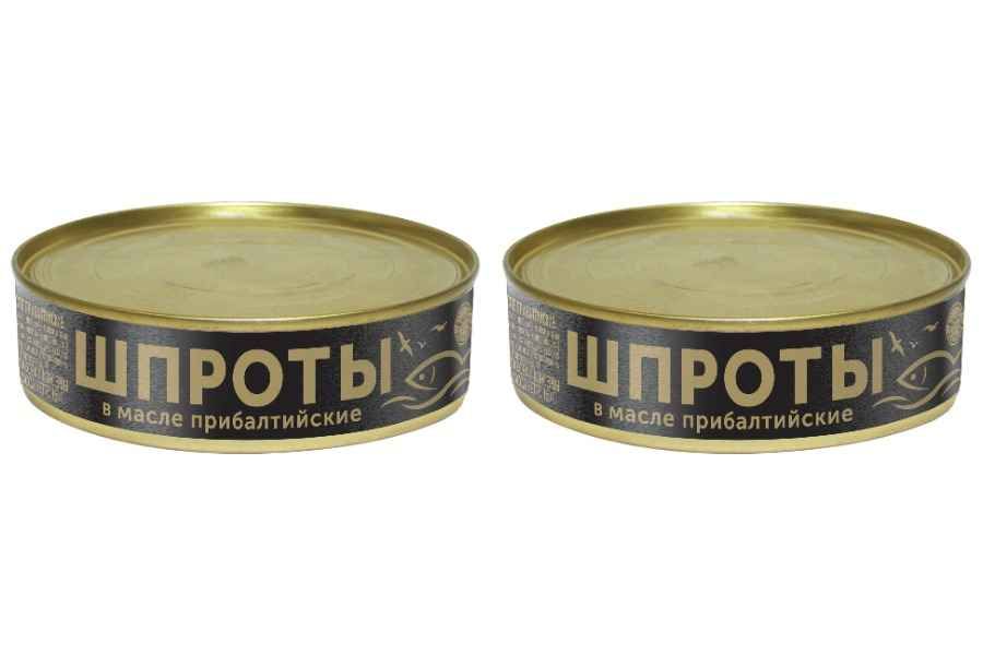 Главпродукт Шпроты в масле 160 г, 2 шт