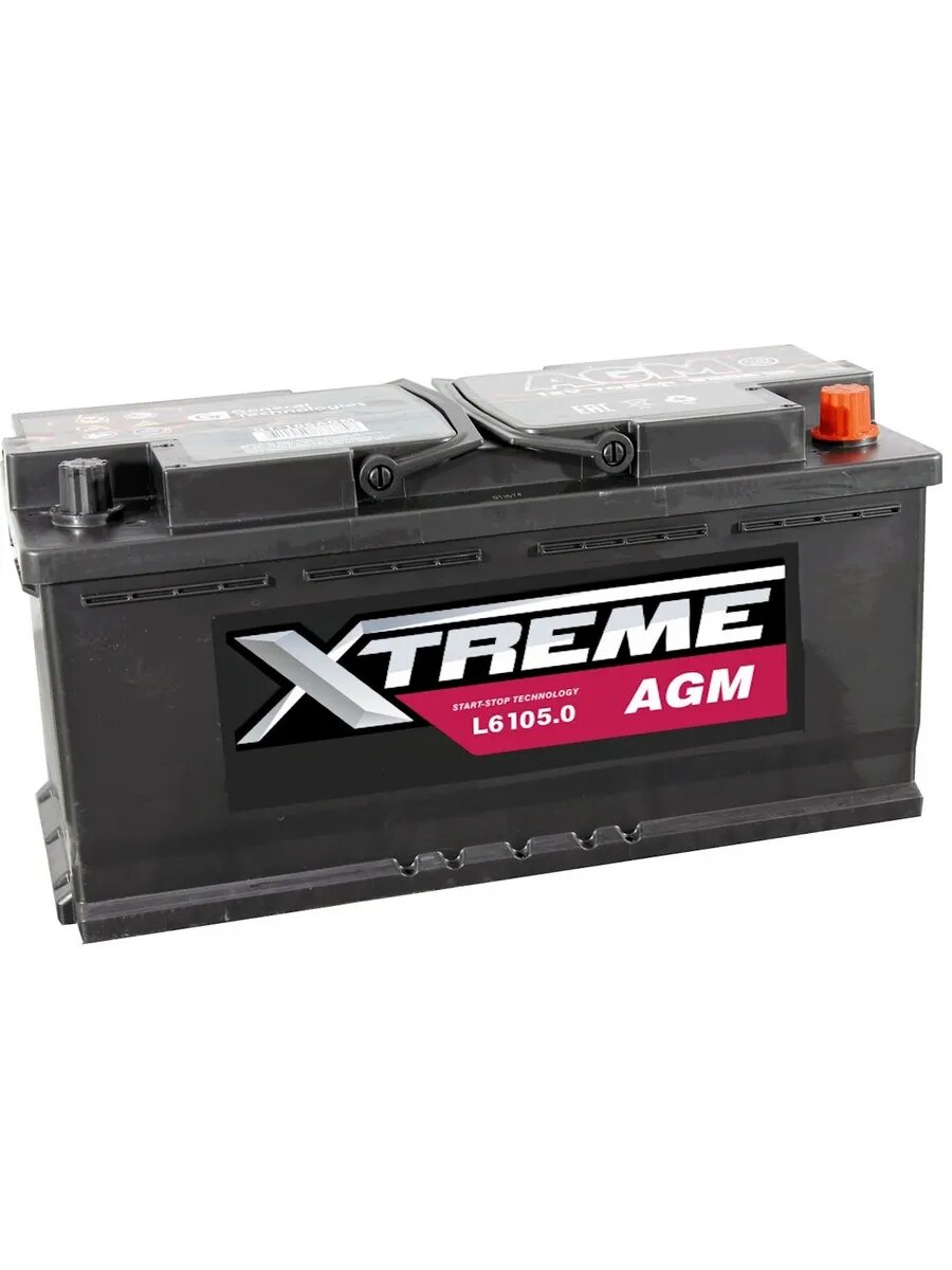 Аккумулятор Xtreme AGM 105R 12V 105Ач обр. пол.