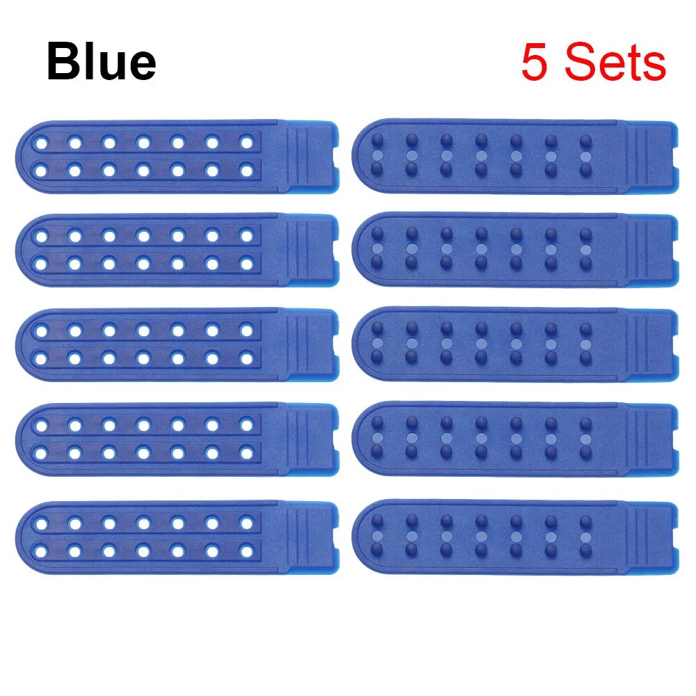 5 комплектов цветных ремешков для бейсболок Синий, Blue