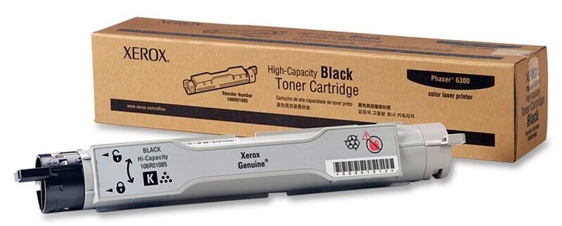 Тонер-картридж Xerox 106R01085, , черный, для Phaser 6300/6350, ресурс 7000 страниц