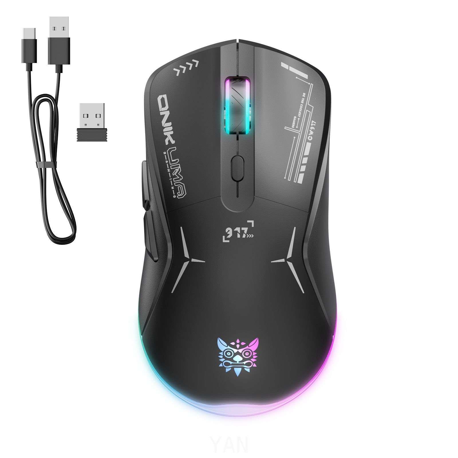 ONIKUMA Игровая мышь беспроводная CW917 (wireless), черный