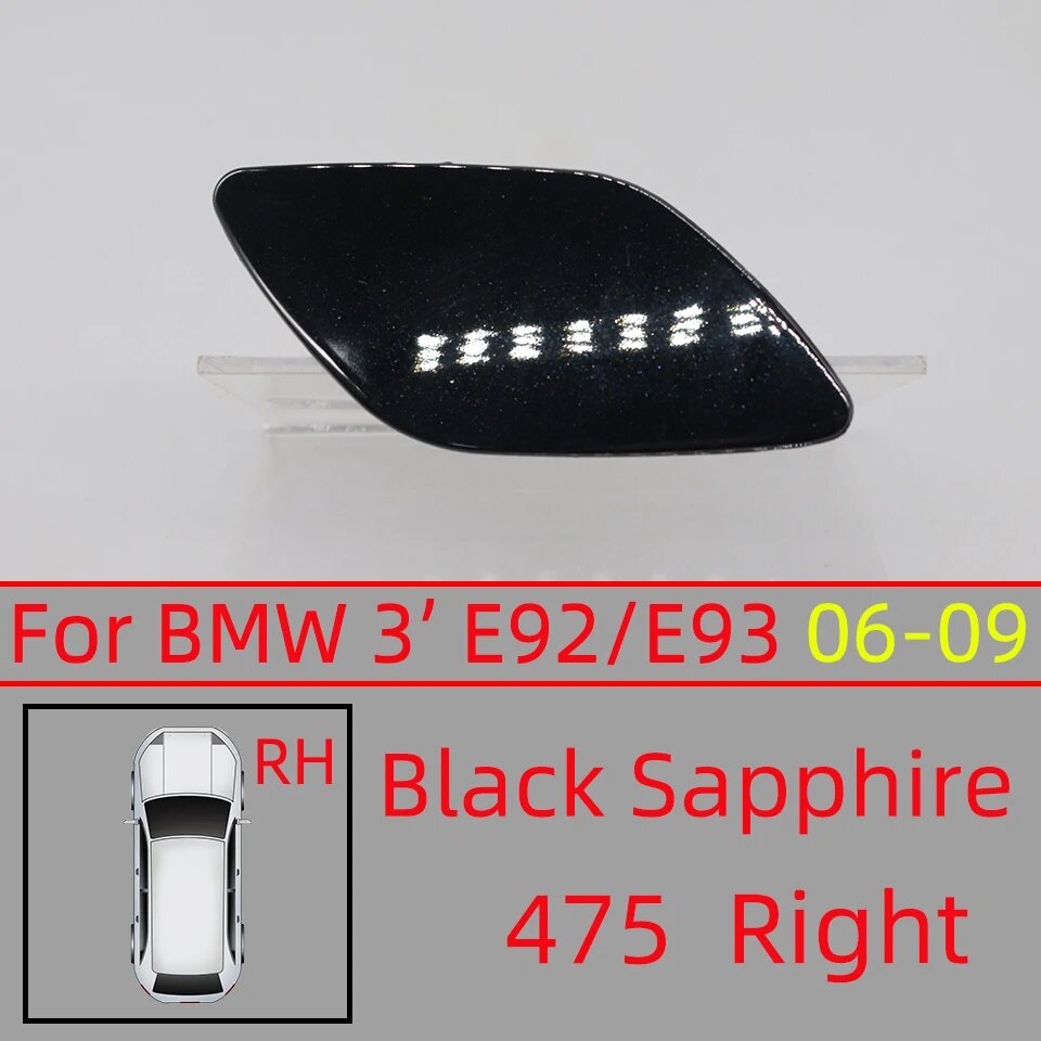 Крышка сопла омывателя фар BMW E92 E93 Black RH 06